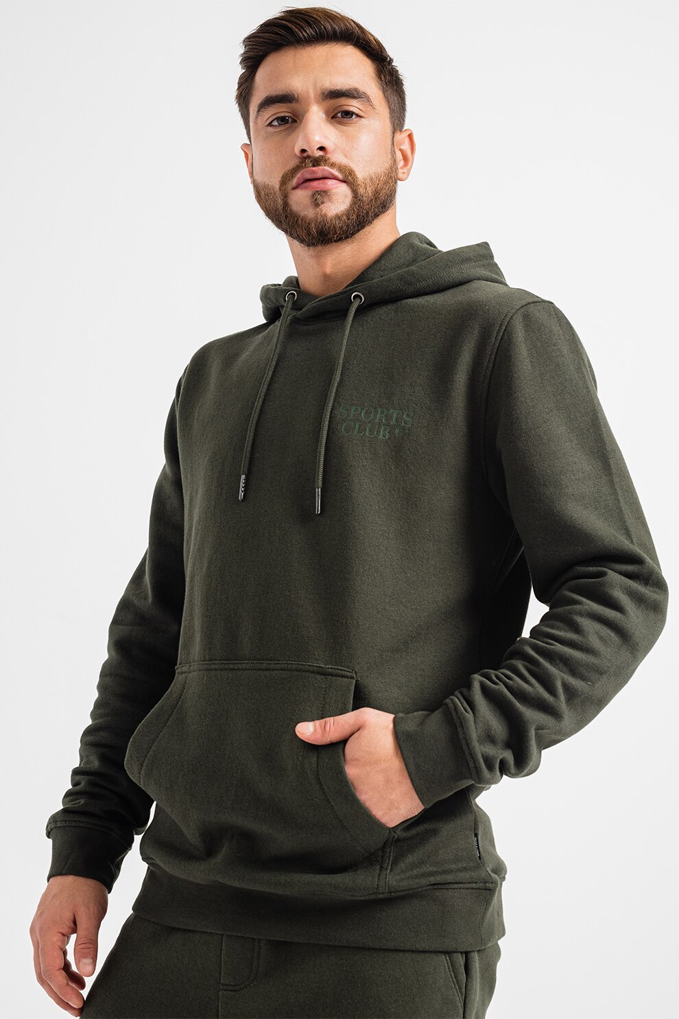 Only & Sons, Hanorac regular fit Kyle, Verde inchis, S - eMAG.ro