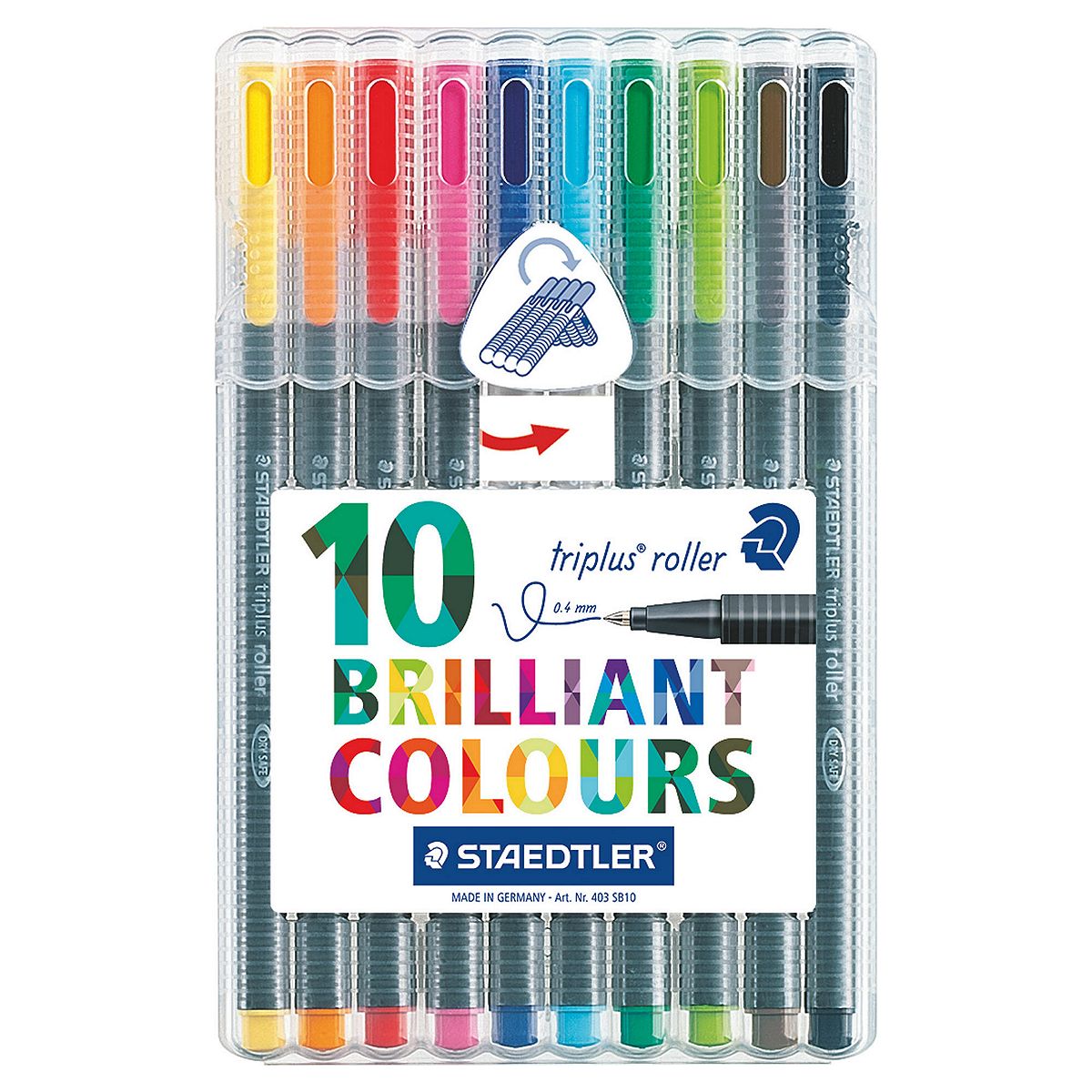 Set Staedtler roller triplus 10 bucati / set ST-403-SB10 - eMAG.ro