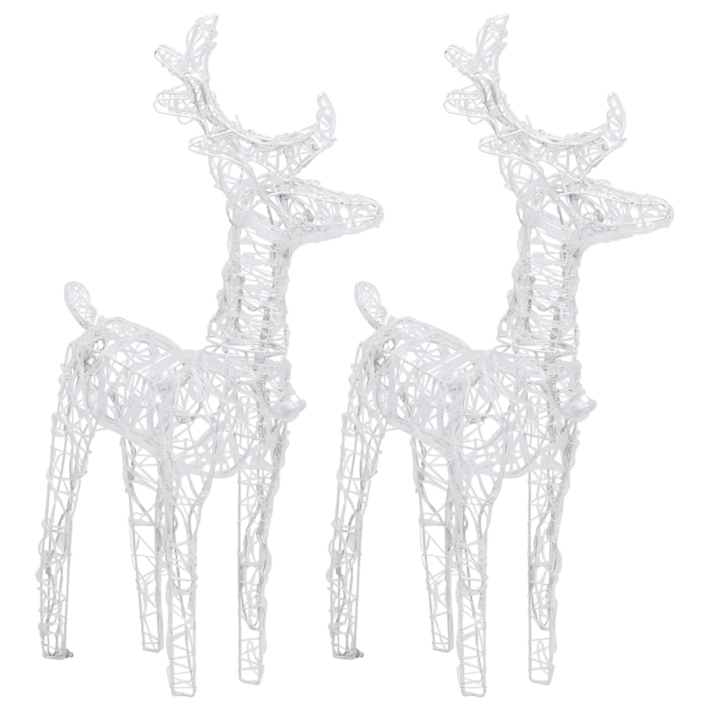 Set Reni de Craciun vidaXL, cu 8 efecte de iluminare diferite, 18 x 8,5 ...