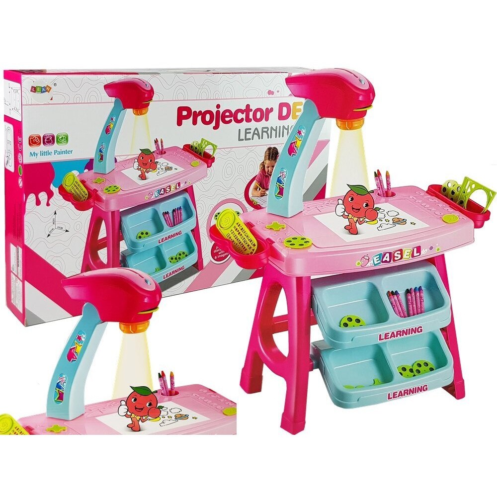 Masa educativa cu proiector, Leantoys, Plastic, Multicolor, 3+ - eMAG.ro