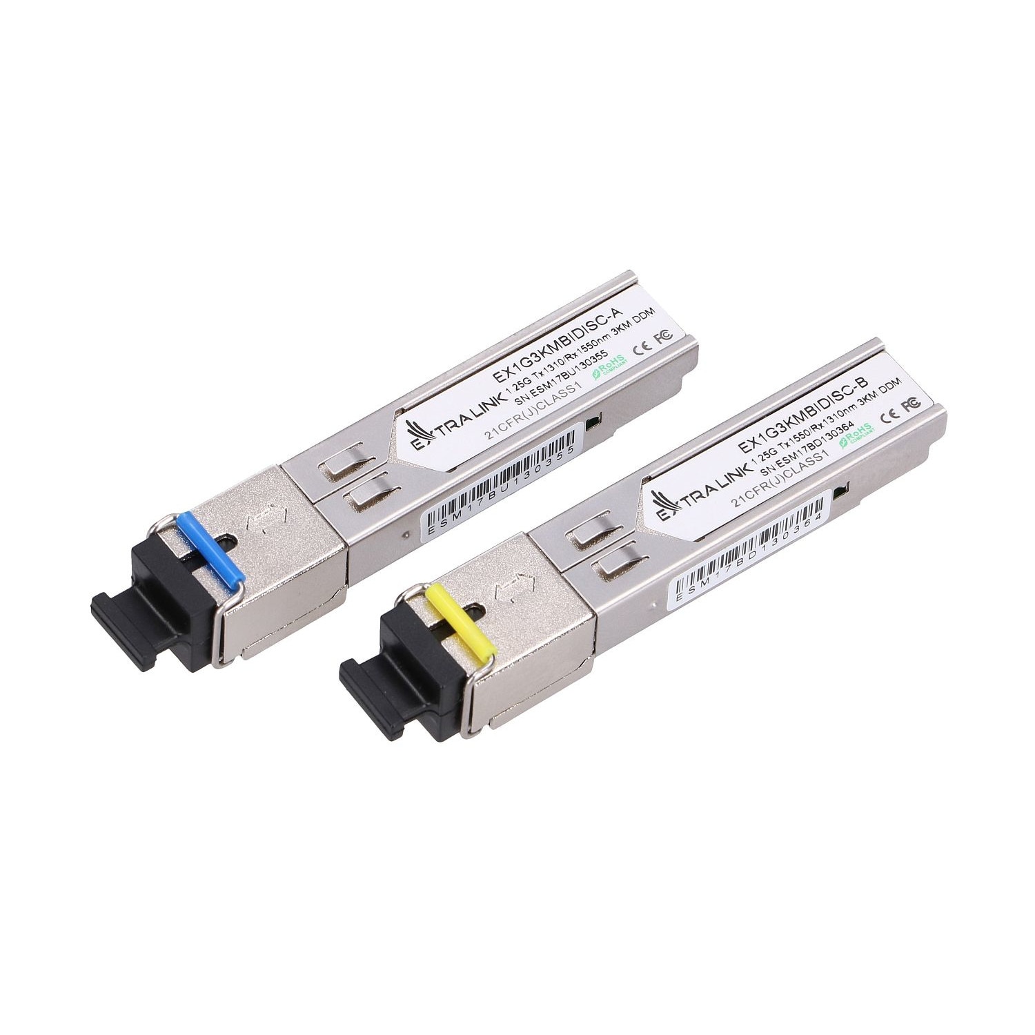 Extralink SFP modul, SC, 1310/1550nm, 1,25 Gbps, 3 km, 2 db - eMAG.hu
