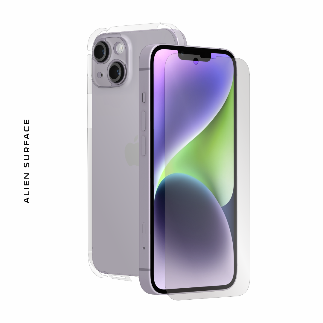 Folie Alien Surface, pentru Apple iPhone 14, protectie ecran, spate ...