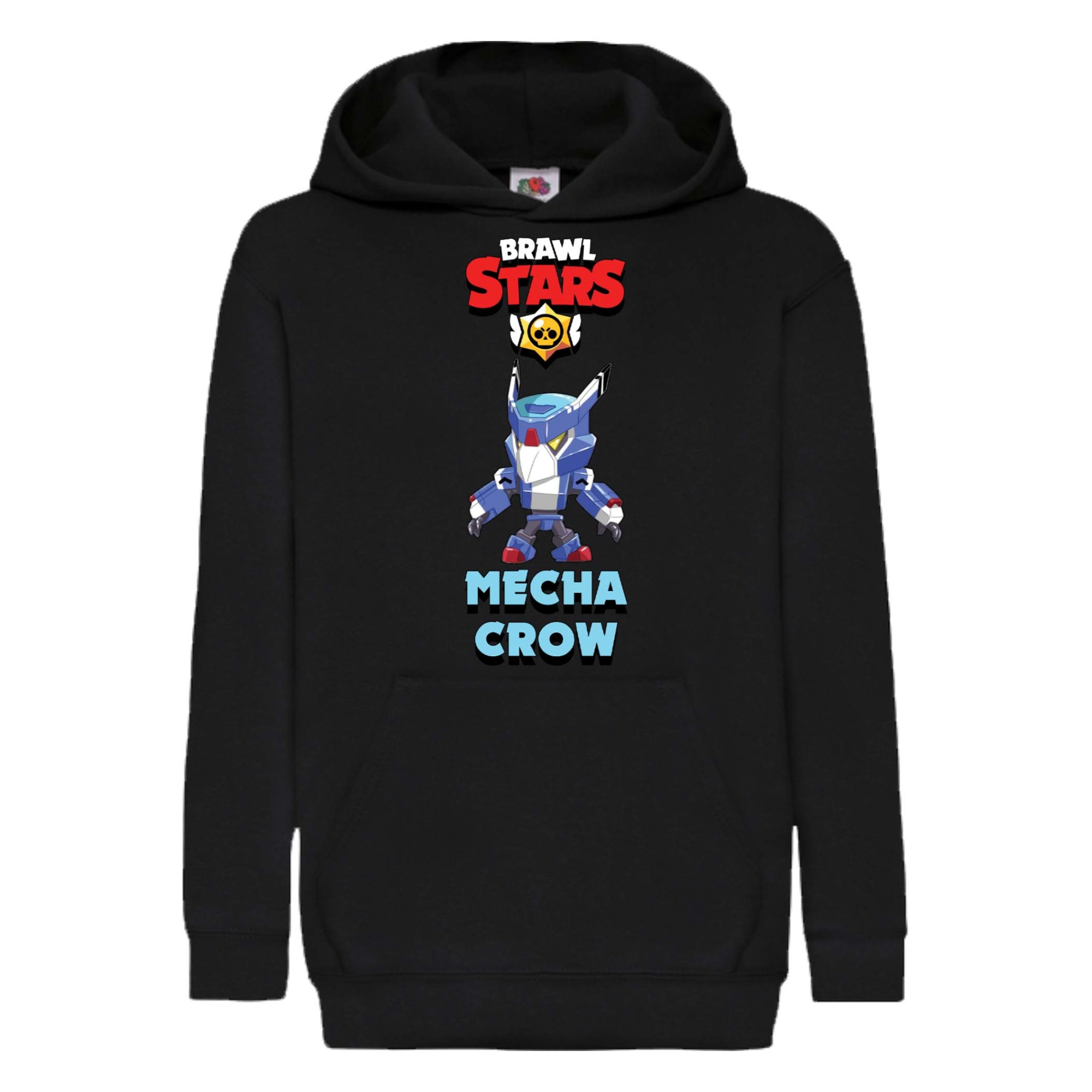 Детски суитчер Brawl Stars Tralala Mecha Crow, Черен, 9-11 г. (140-152 ...