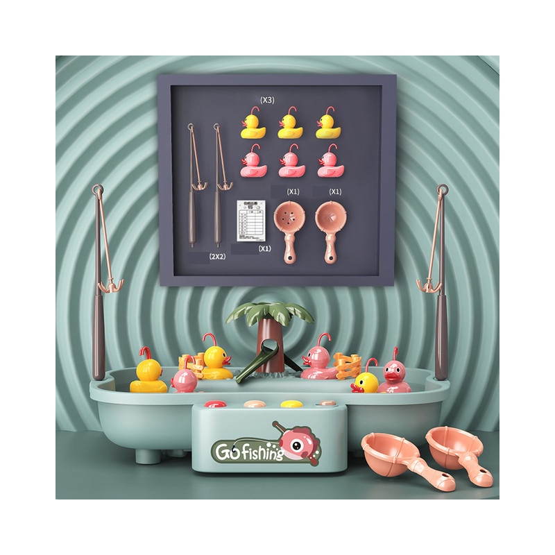 Set de pescuit Buba Go Fishing, 889-192, rata, roz - eMAG.ro