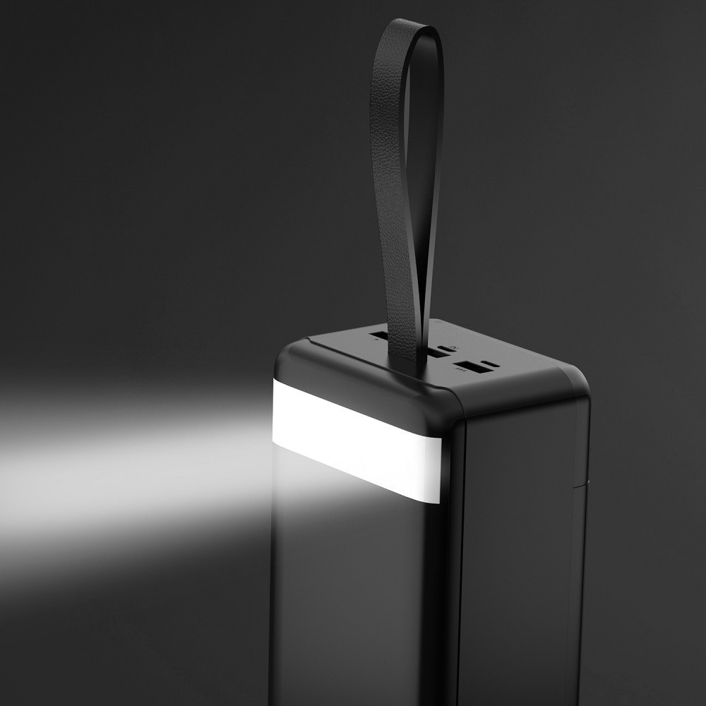 Power bank, külső akkumulátor, 80000mAh, 3USB + Type-C port, PD 18W / QC 22.5W, fekete, XO PR160 ...