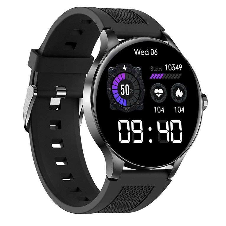 Ceas Smartwatch, Techmoon®, 1.3" Full Touch, Notificari Apeluri/Sms ...
