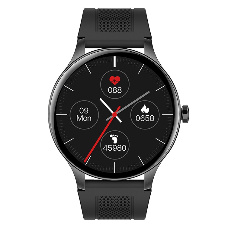 Смарт часовник Techmoon, 1.3" Full Touch, Известия за обаждания/Sms ...