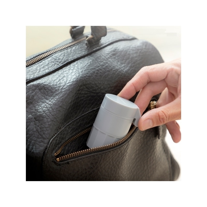Organizator pentru pastile 5 in 1, cu taietor si tocator, Gonga® Gri ...