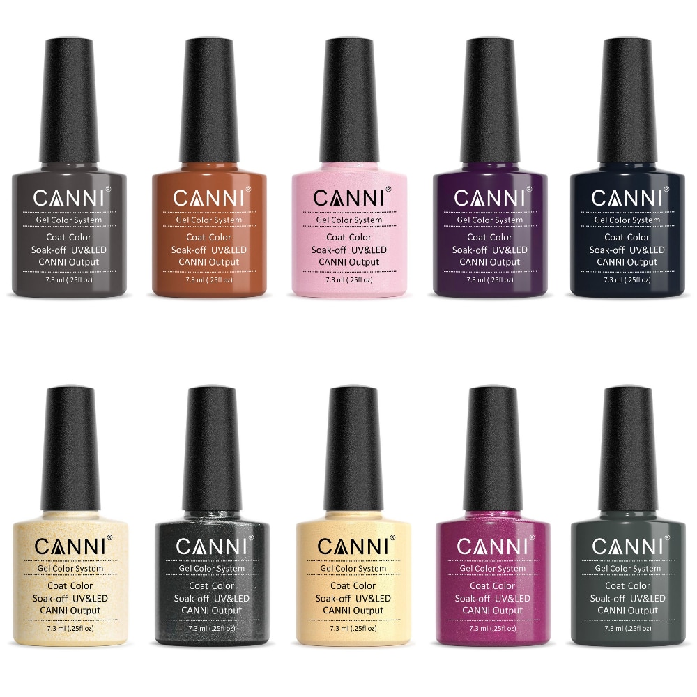 Set 10 oje semipermanente Elegant Style, Canni, 7.3 ml - eMAG.ro