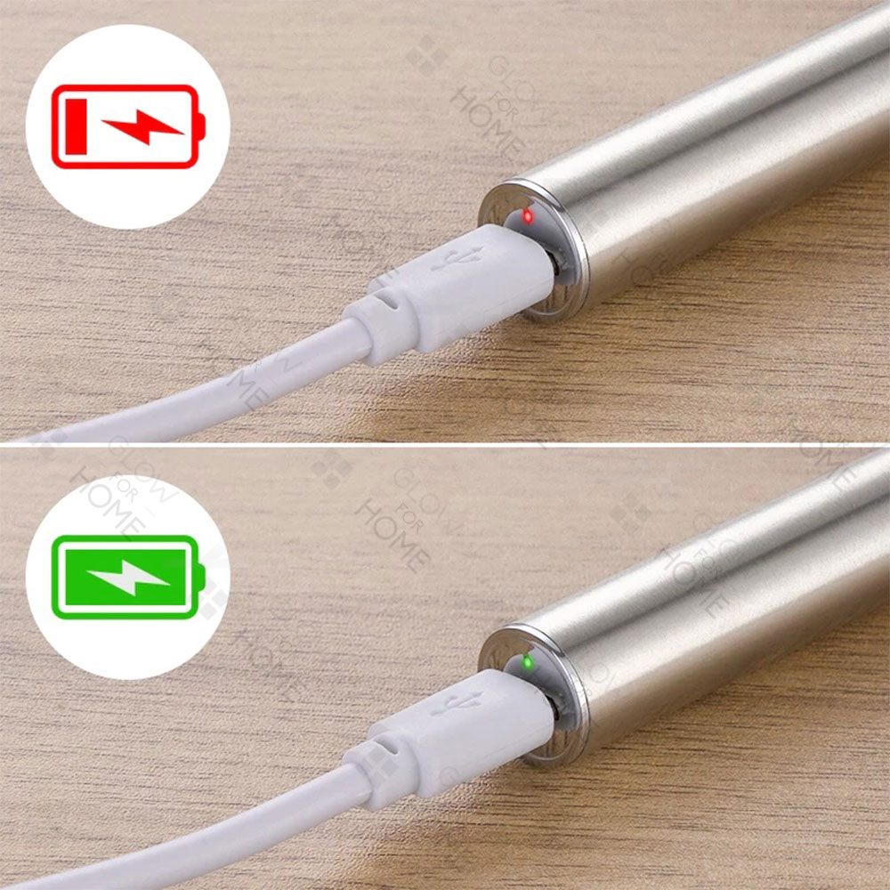Set letcon portabil cu incarcare USB, GlowforHome, pistol pentru lipit ...