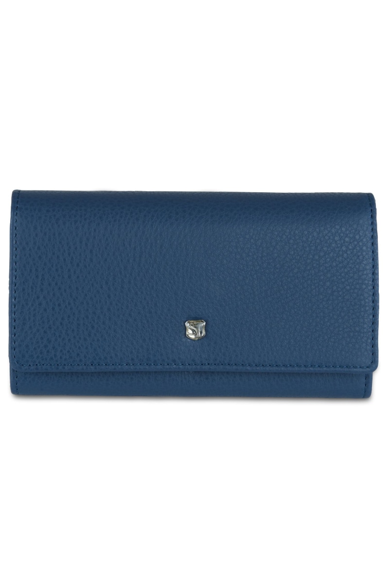 Stefania Női pénztárca, Isabel, Bőr, 165 x 95 mm, Sötétkék - eMAG.hu