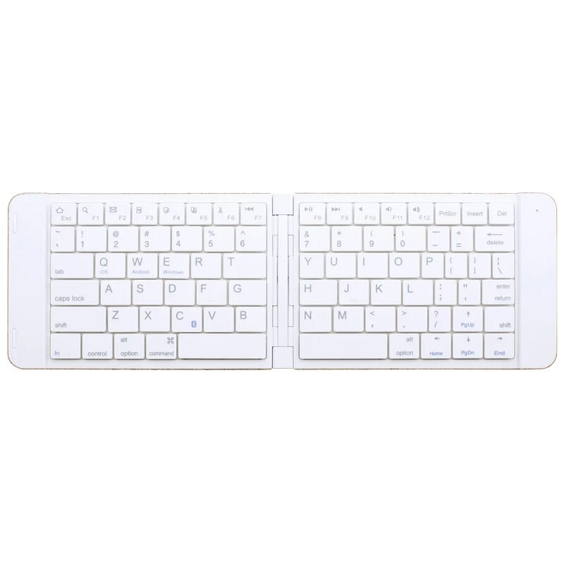 Tastatura Bluetooth pliabila, model pluta, Gonga® Alb - eMAG.ro