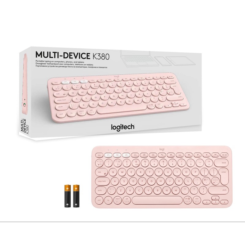 Tastatura Bluetooth Logitech K380, Multi-Device, Layout Italiana, Pink ...