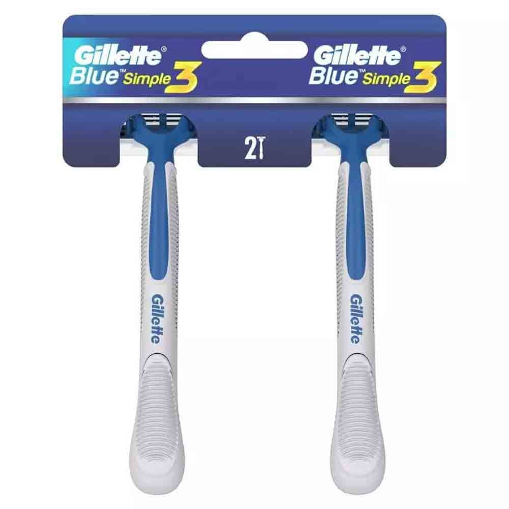 Комплект от 2 самобръсначки Gillette Blue Simple 3, за еднократна ...