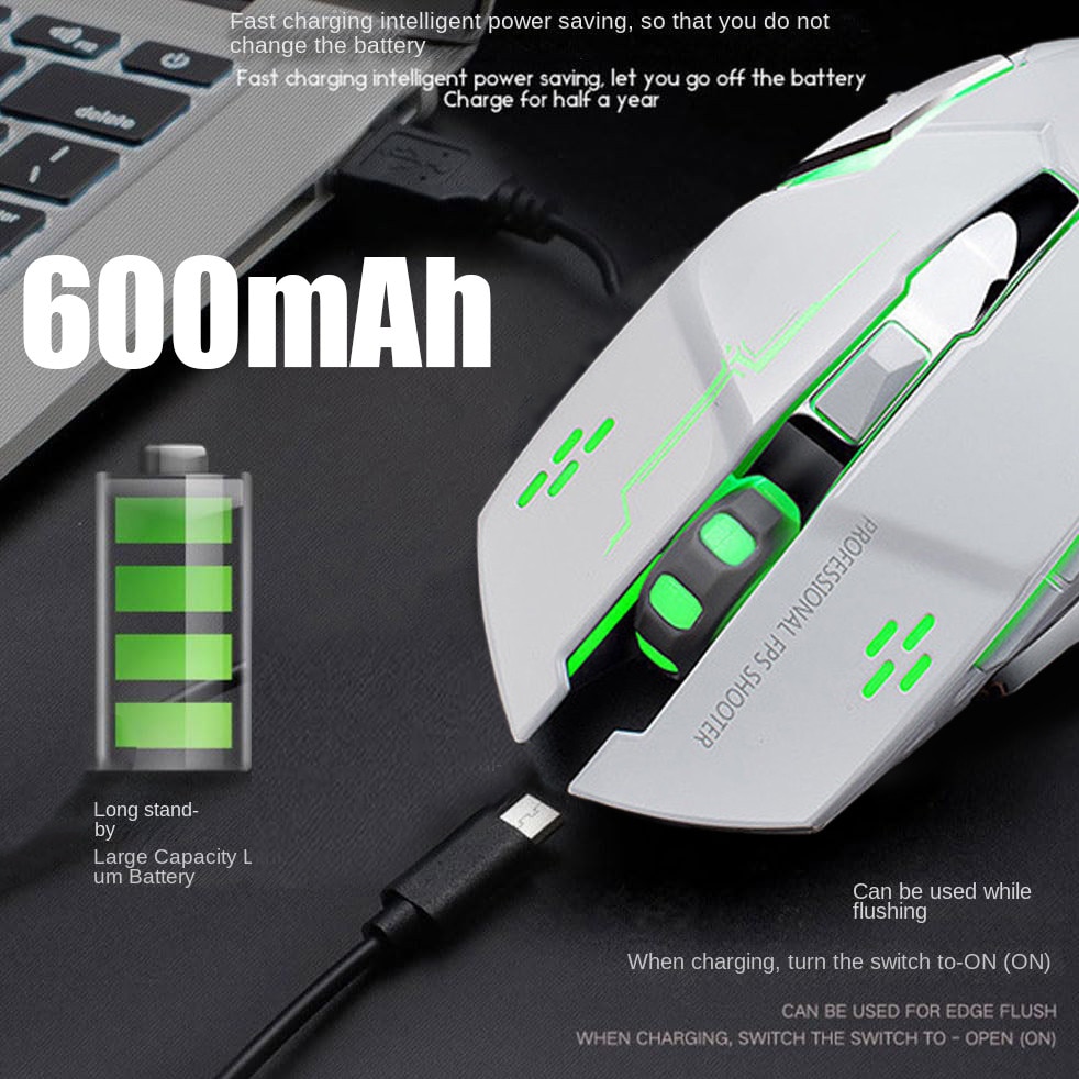Mouse gaming, Excitat®, Receptor USB, 7 culori cu LED-uri, Mouse ...