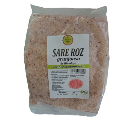 Sare roz himalaya grunjoasa 500 gr, Natural Seeds Product - eMAG.ro