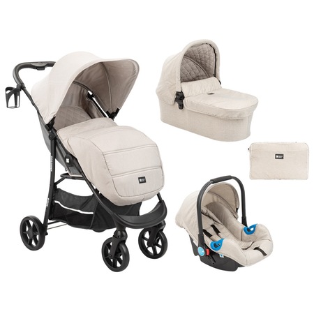 Carucior modular 3 in 1 KikkaBoo Selina Light Beige - eMAG.ro