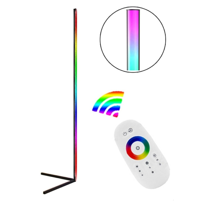 Lampa de podea cu picior, echipata cu Leduri RGB, Gonga® Multicolor ...