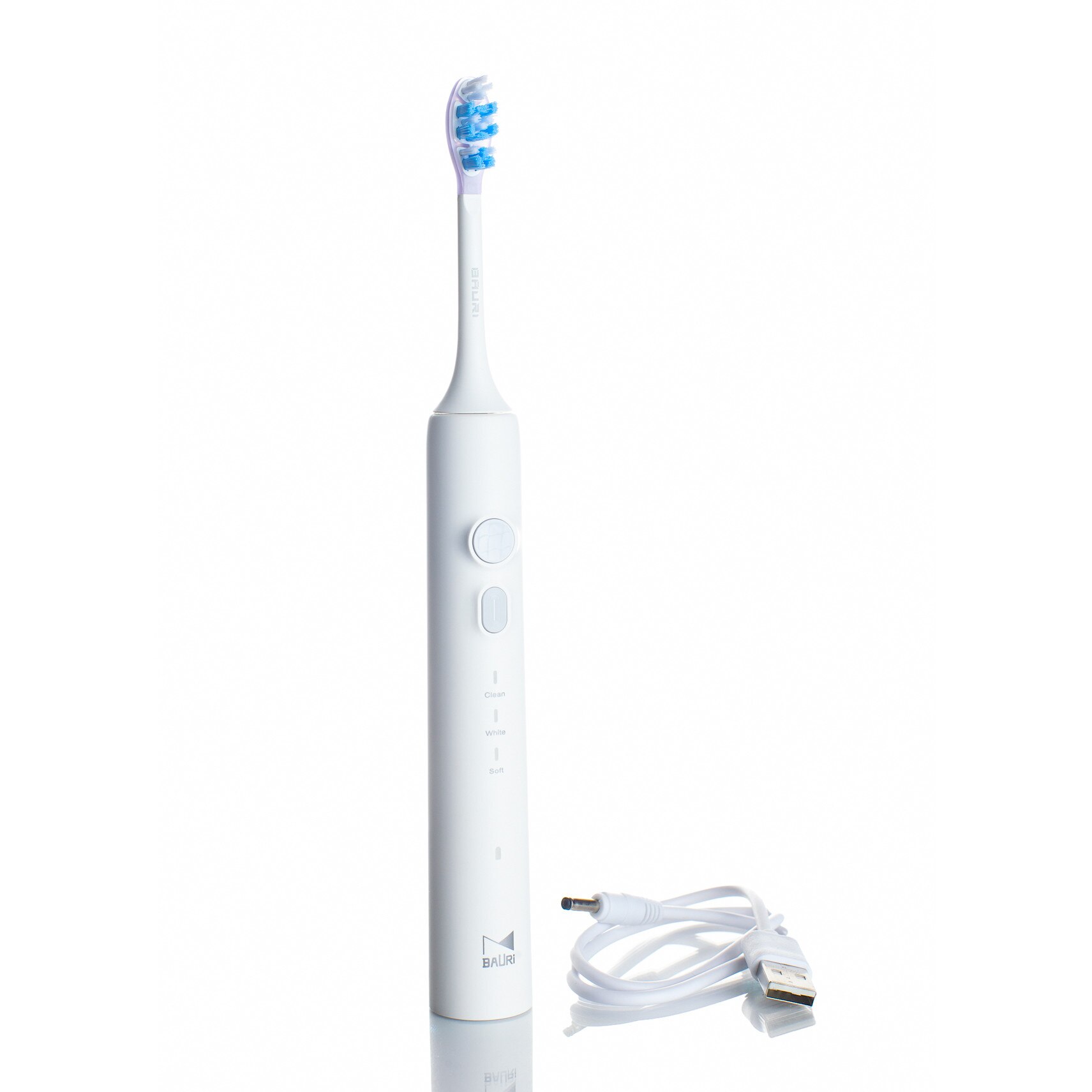 Periuta de dinti electrica Ultrasonica, Bauri R5 Pro Alb - eMAG.ro