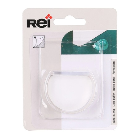 Opritor usa, pentru podea, autoadeziv, plastic, D 46 x 15 mm ...