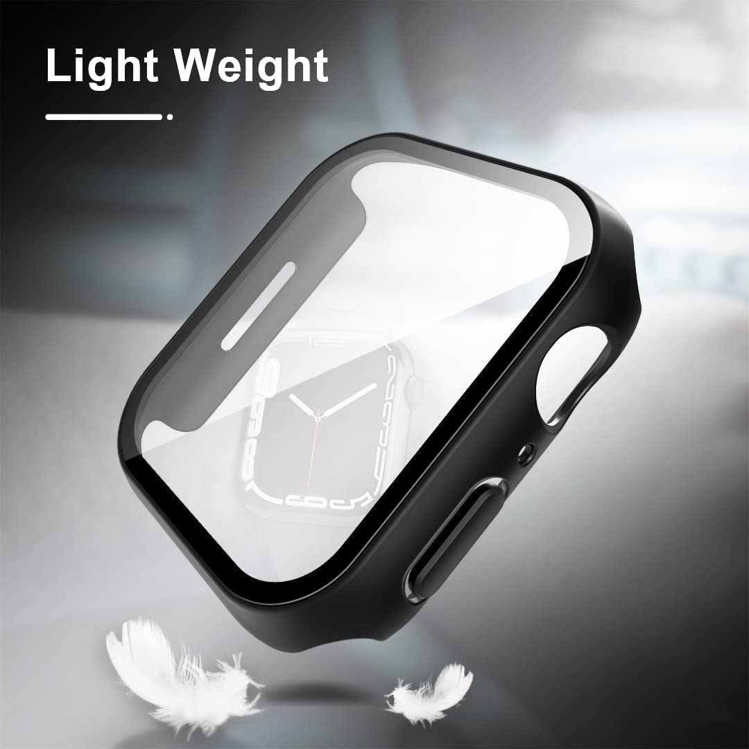 Set 2 huse rigide protectie ceas, Pentru Apple Watch Series 8/7 45 mm ...