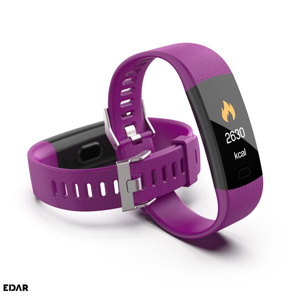 Bratara fitness EDAR, 0.96 OLED, Bluetooth 4.0, HRS3300, 80 mAh Smart ...