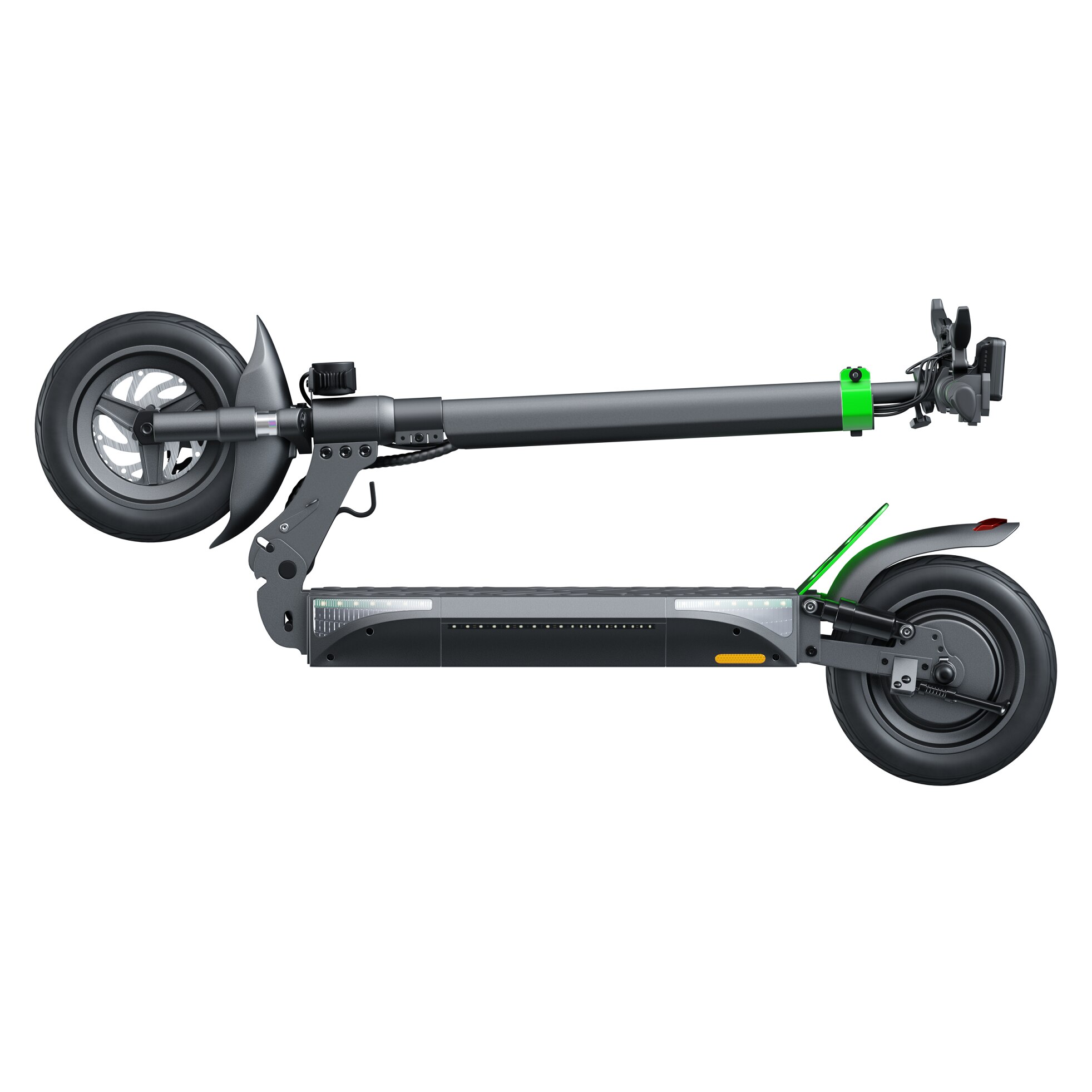 Trotineta electrica pliabila Ruptor R1 10" Verde, 80km, 500W, 48V, 20Ah ...