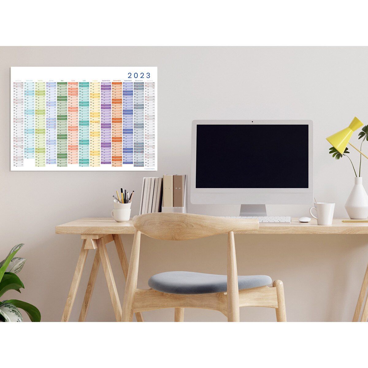 Calendar Planner Anual A2 13 luni 2023, colorful - eMAG.ro
