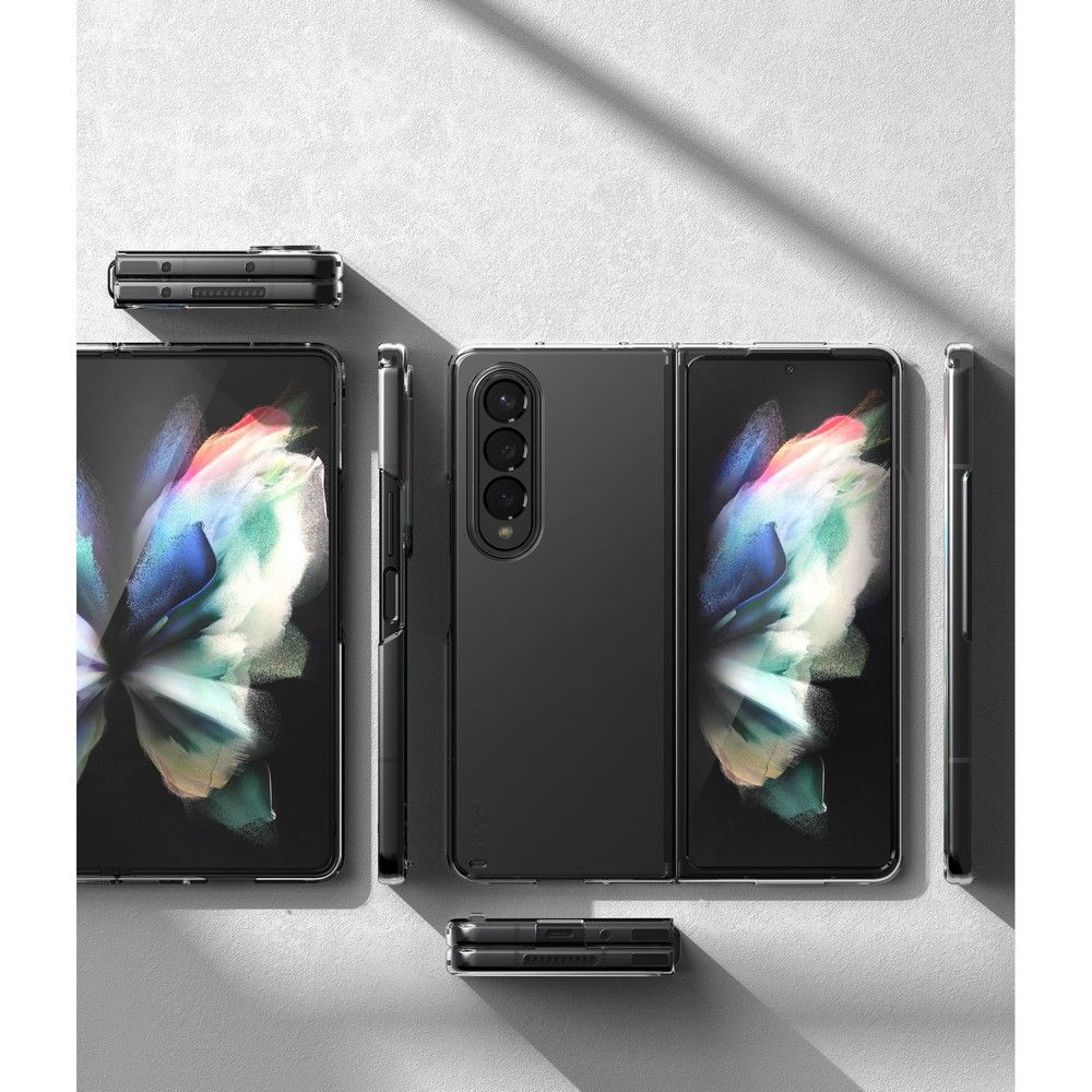 Carcasa Ringke Slim compatibila cu Samsung Galaxy Z Fold 4 5G Clear ...