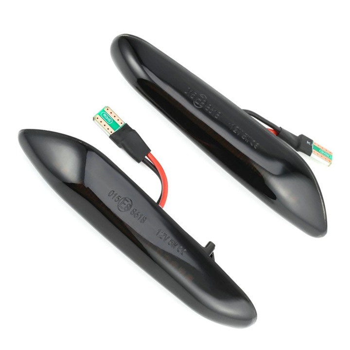 Set 2 buc lampi dinamice semnalizare aripa LED, ASKSA, Compatibil cu BMW E46 E60 E61 E82 E83 E84 ...