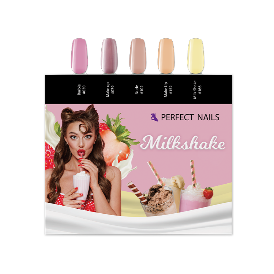 Комплект гел лакове Perfect Nails Lacquer Milkshake - eMAG.bg