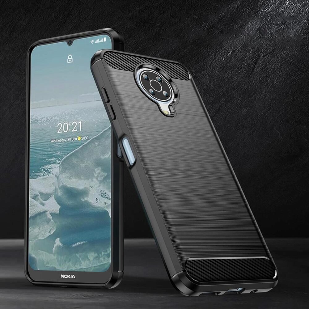 Husa Compatibil cu Telefon Carbon, Compatibila cu Nokia G10 / G20 ...