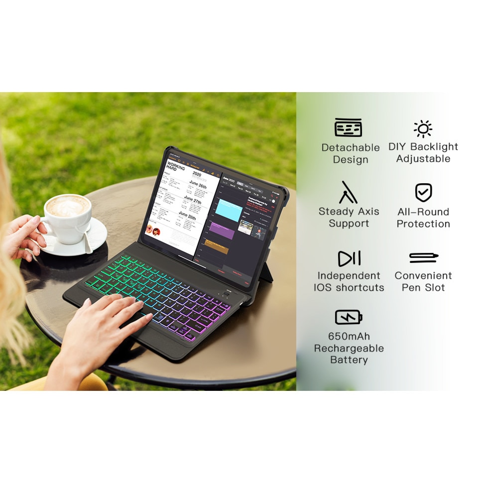Капак на клавиатурата за iPad Air 4 2020 10,9 инча iPad Pro 11 инча ...
