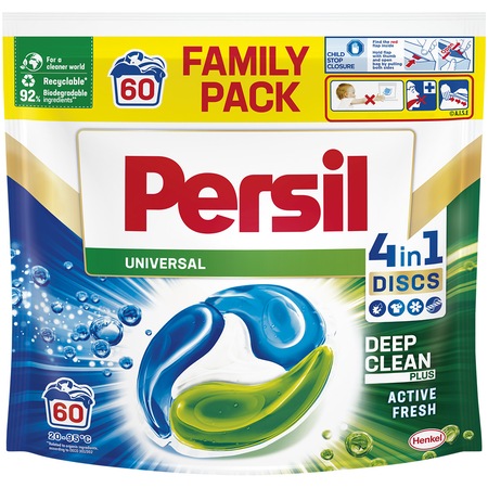 Капсули за пране Persil Discs Universal, 60 изпирания - eMAG.bg