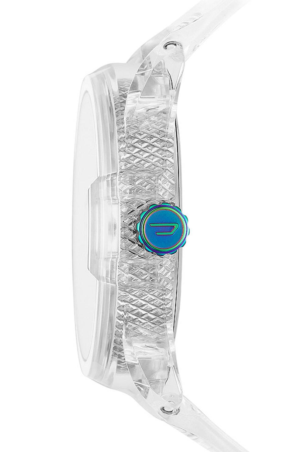 Diesel, Ceas quartz unisex cu o curea transparenta, Transparent - eMAG.ro