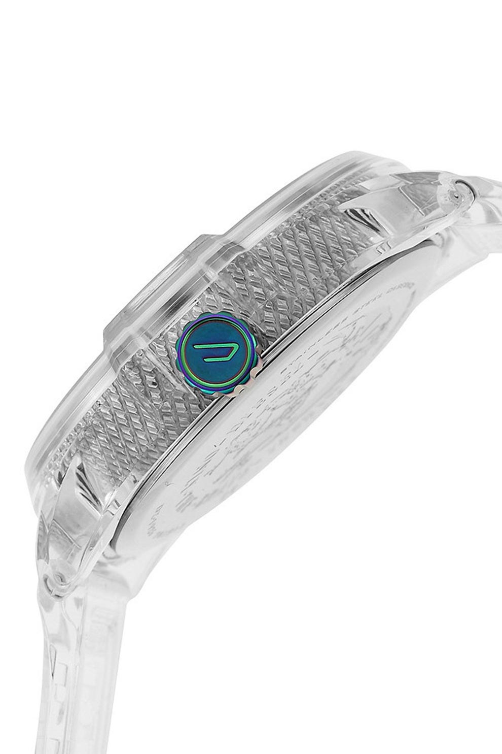 Diesel, Ceas quartz unisex cu o curea transparenta, Transparent - eMAG.ro