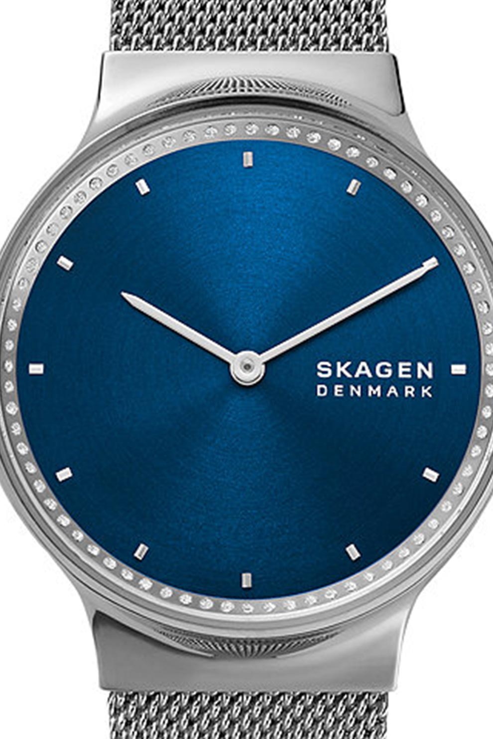 Skagen, Ceas quartz cu bratara cu model plasa, Argintiu - eMAG.ro