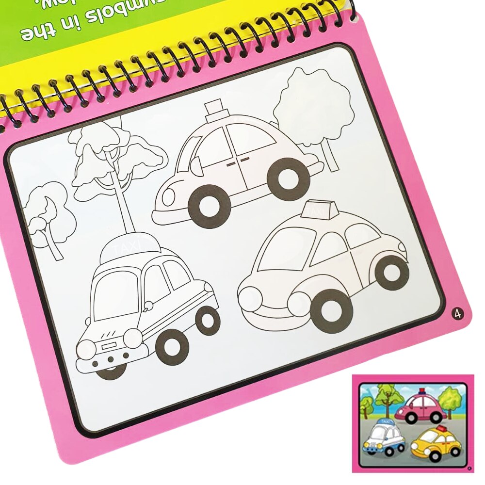 Carte de colorat (reutilizabila) cu apa, CC11 RCO - eMAG.ro