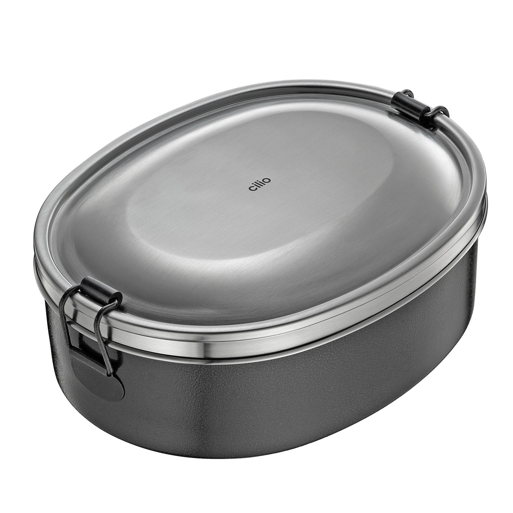 Cutie de pranz Cilio Monte, otel inoxidabil, 18 x 14 x 6, neagra - eMAG.ro