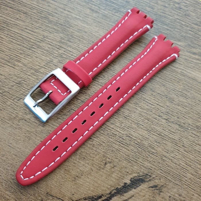 Curele ceasuri Swatch, 17mm, rosie, WR - eMAG.ro