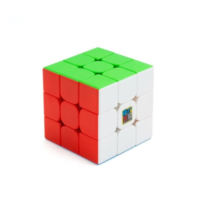 Cub Rubik Moyu RS3M 3X3X3, magnetic, fara autocolante, Alb - eMAG.ro