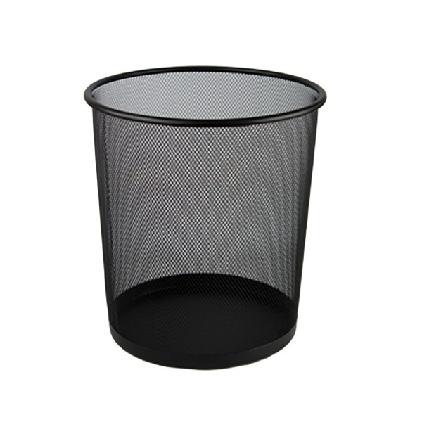 Cos metalic pentru birou, mesh, 15 l, negru - eMAG.ro