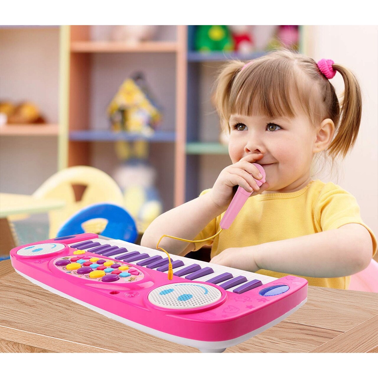 Orga Electrica pentru Copii cu Microfon, Volum Reglabil, Multiple ...