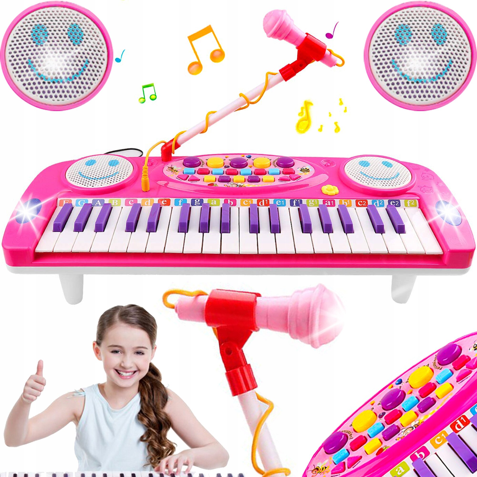 Orga Electrica pentru Copii cu Microfon, Volum Reglabil, Multiple ...