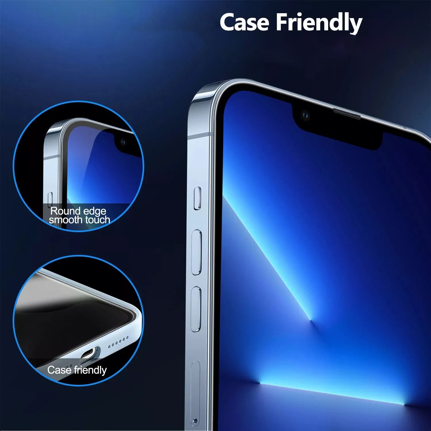 Folie sticla securizata compatibila cu iPhone 14 Plus / iPhone 13 Pro ...