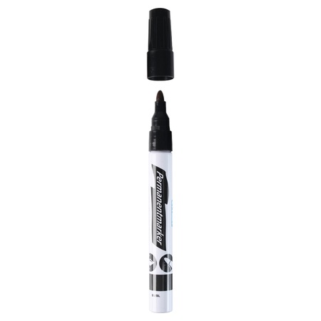 Marker permanent Stylex negru, corp din aluminiu, 1-4 mm - eMAG.ro