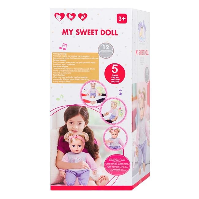 Papusa cu corp moale si sunete, 26.5x16x44 cm, 3 ani + - eMAG.ro