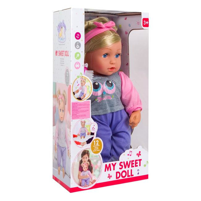 Papusa cu corp moale si sunete, 26.5x16x44 cm, 3 ani + - eMAG.ro