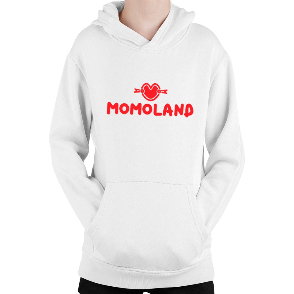 Детски суичър Momoland Logo K-Pop Popular Idols Beautiful Korea, Бял ...