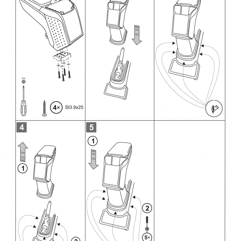 Cotiera auto Armster DACIA SPRING 2021-Prezent, Negru cu gri, cu ...